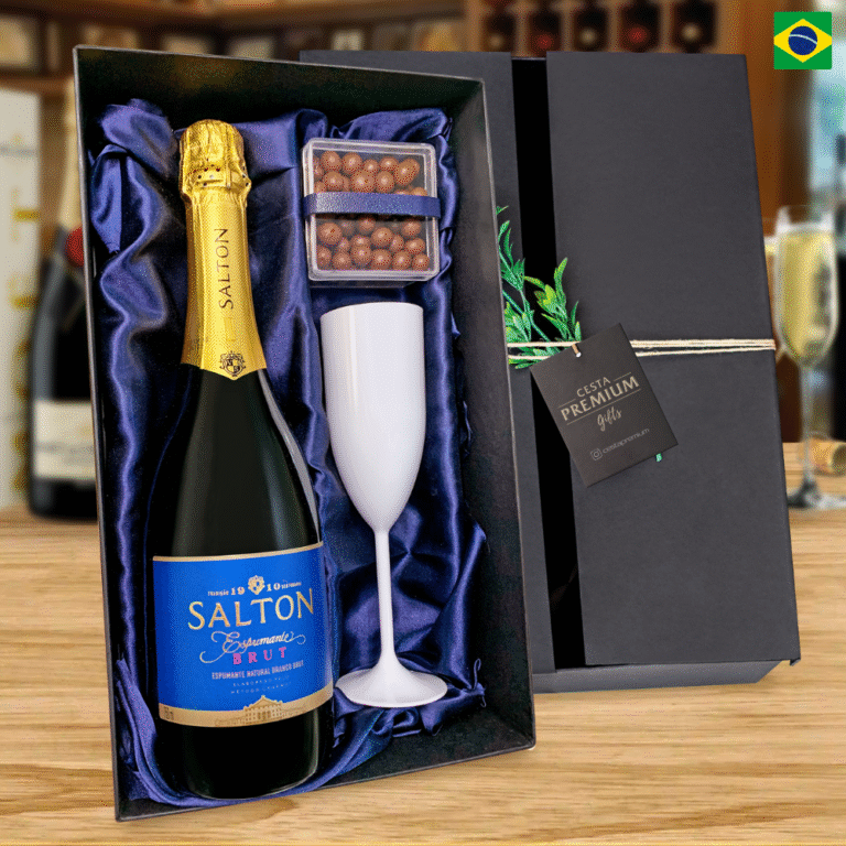 KIT ESPUMANTE – SALTON BRUT – CESTA PREMIUM